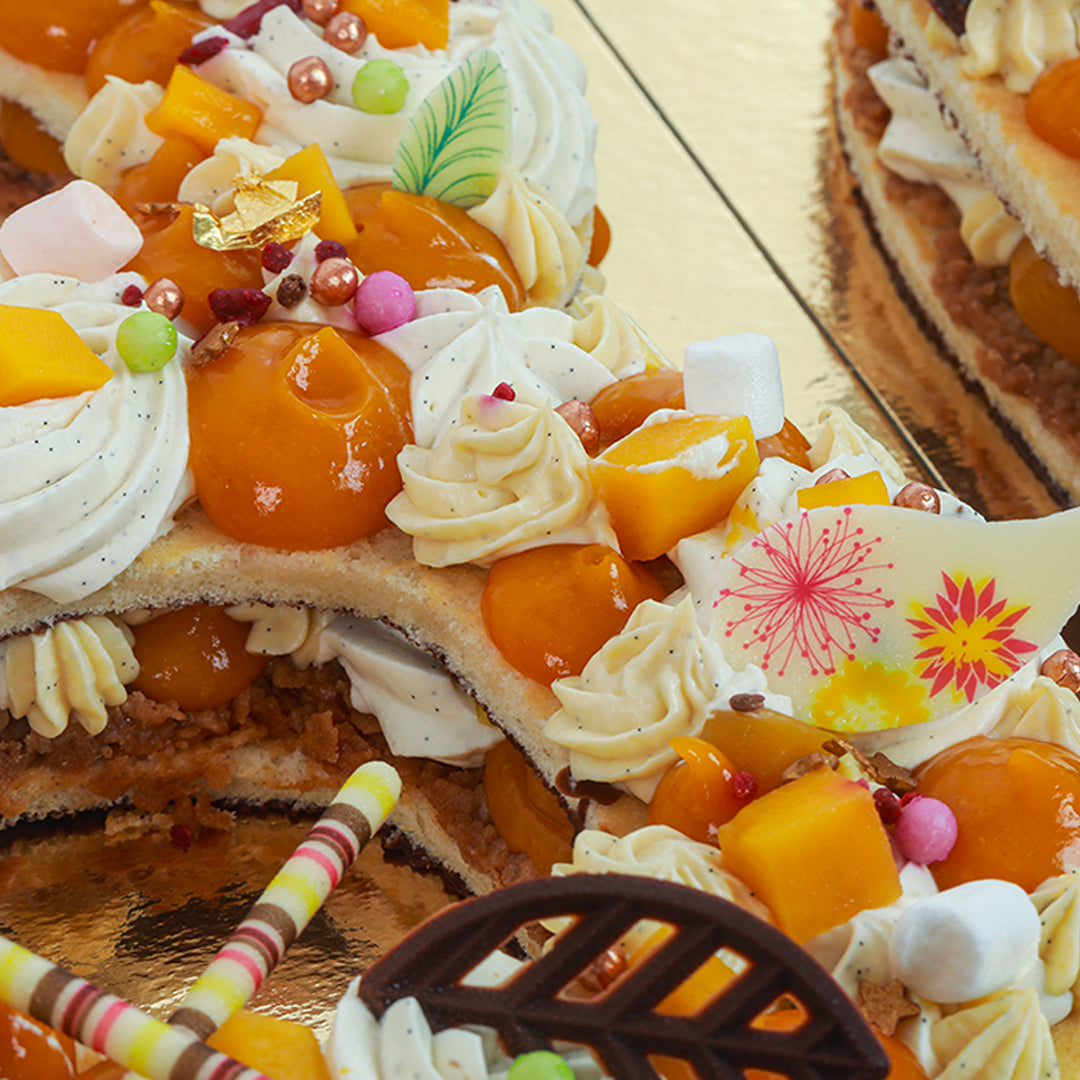Number Cake • Vanille et Fruits Exotiques pâtisserie | Fantaisy ...